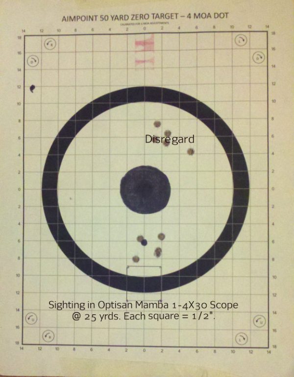Optisan Mamba 1-4×30 Scope – EpicTactical
