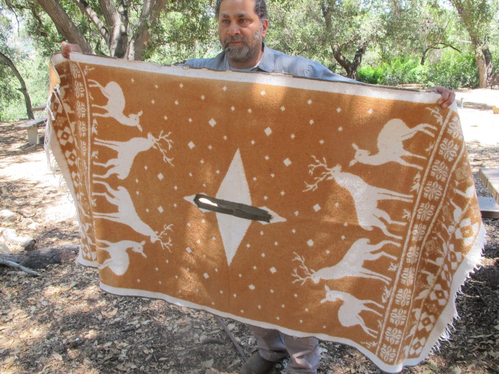 MAKING A PONCHO FROM A BLANKET